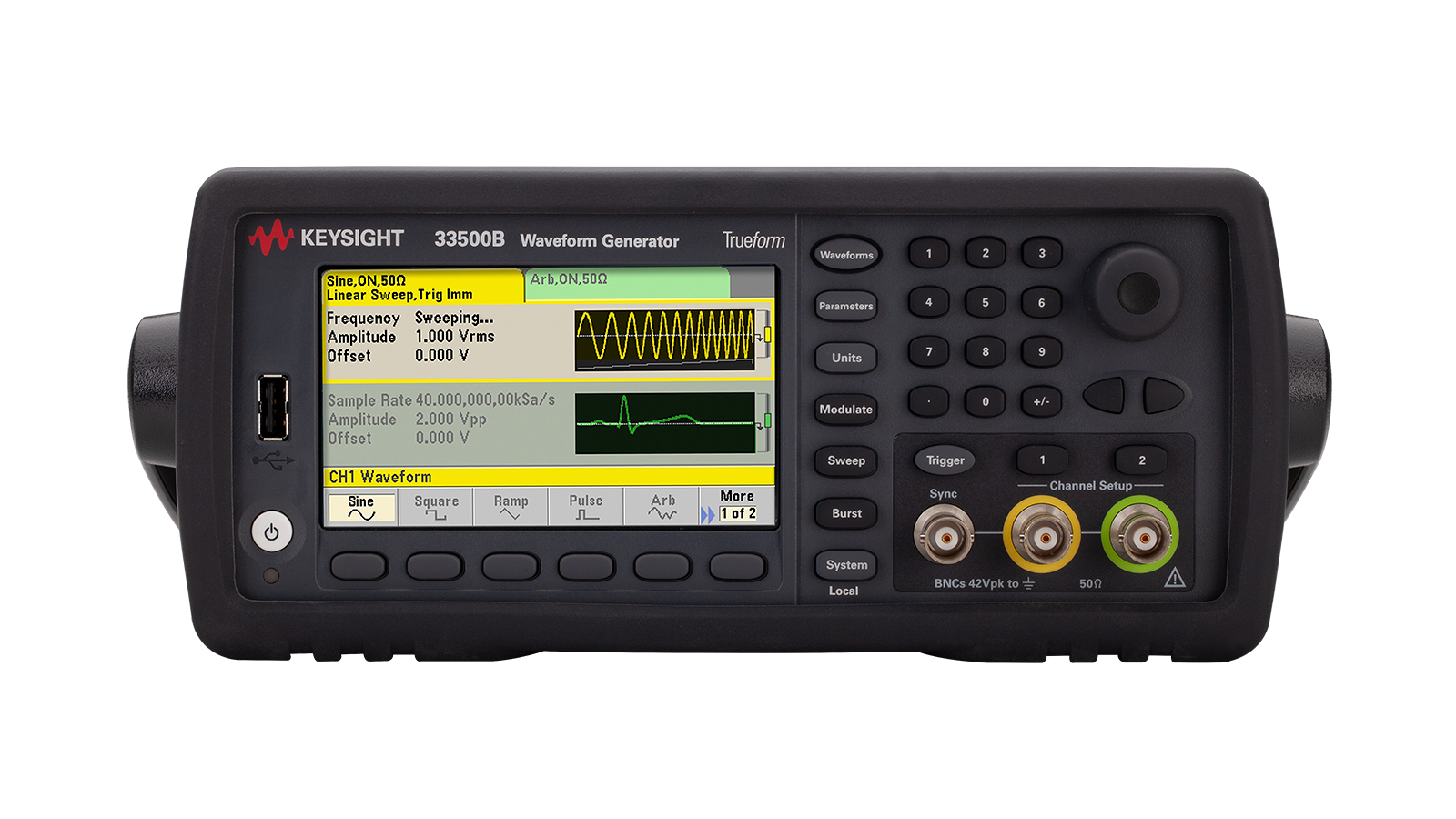 33511B Waveform Generator, 20 MHz, 1-Channel, with Arb | Keysight