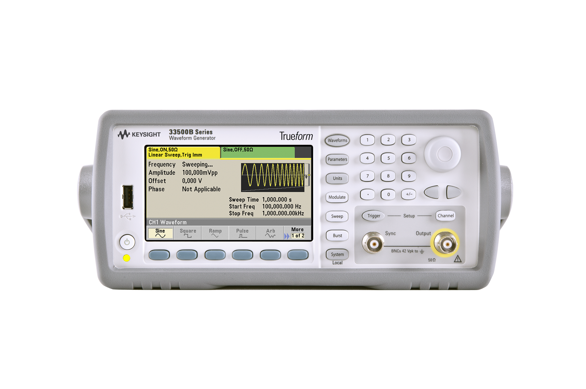 33521B Waveform Generator, 30 MHz, 1-Channel with Arb | Keysight
