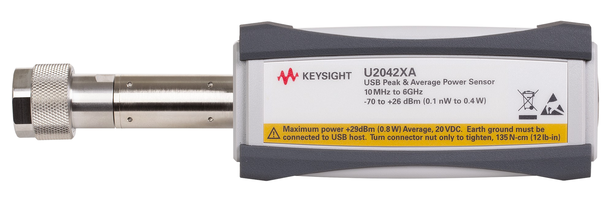10 MHz to 6 GHz USB Peak and Average Power Sensor | Keysight