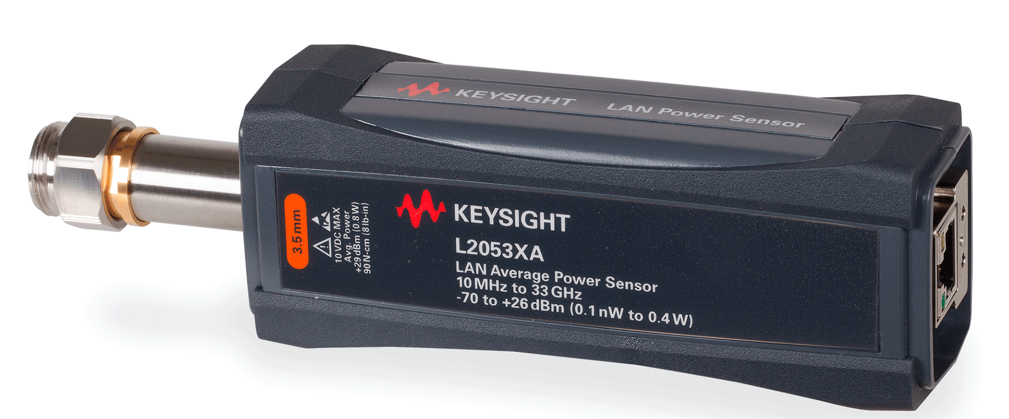L2053XA 10 MHz to 33 GHz LAN Wide Dynamic Range Average Power Sensor | Keysight
