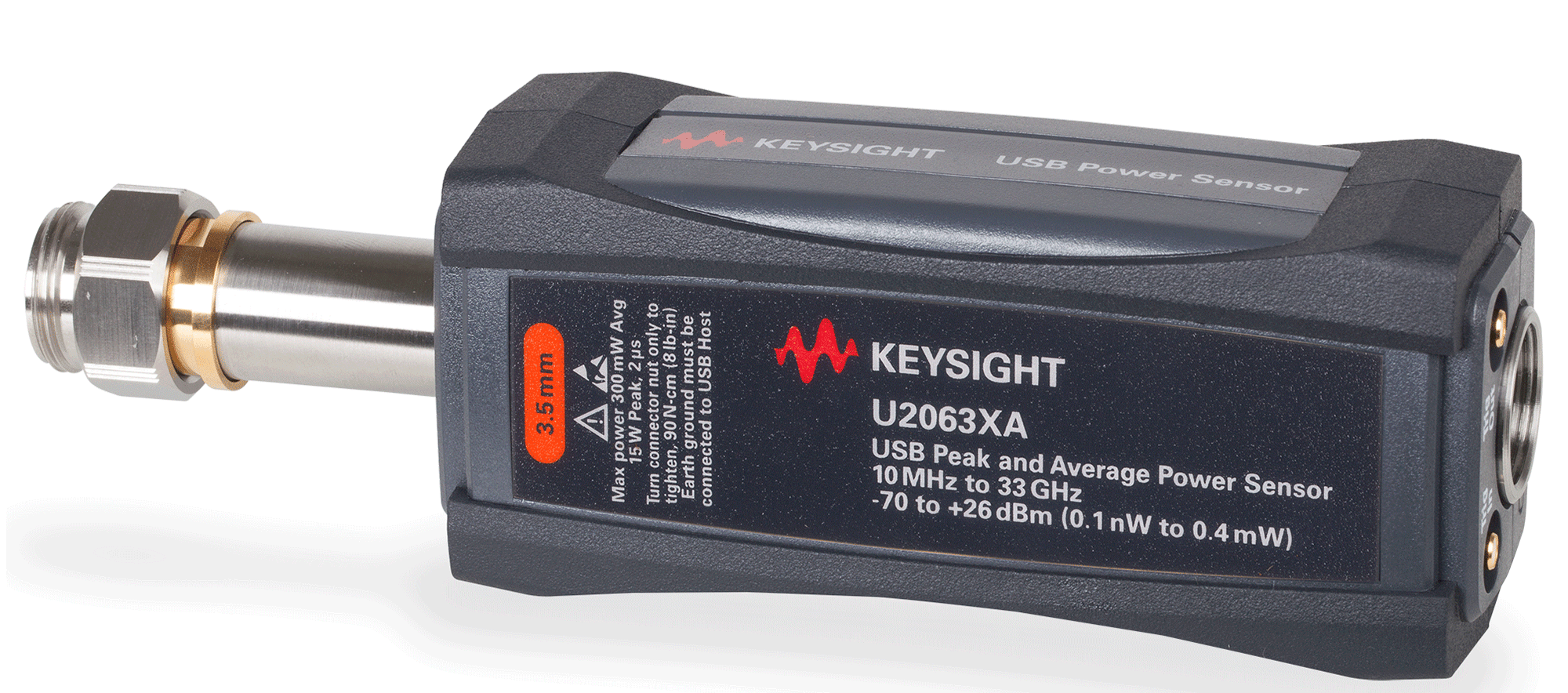 U2063XA 10 MHz to 33 GHz USB Wide Dynamic Range Average & Peak Power Sensor | Keysight