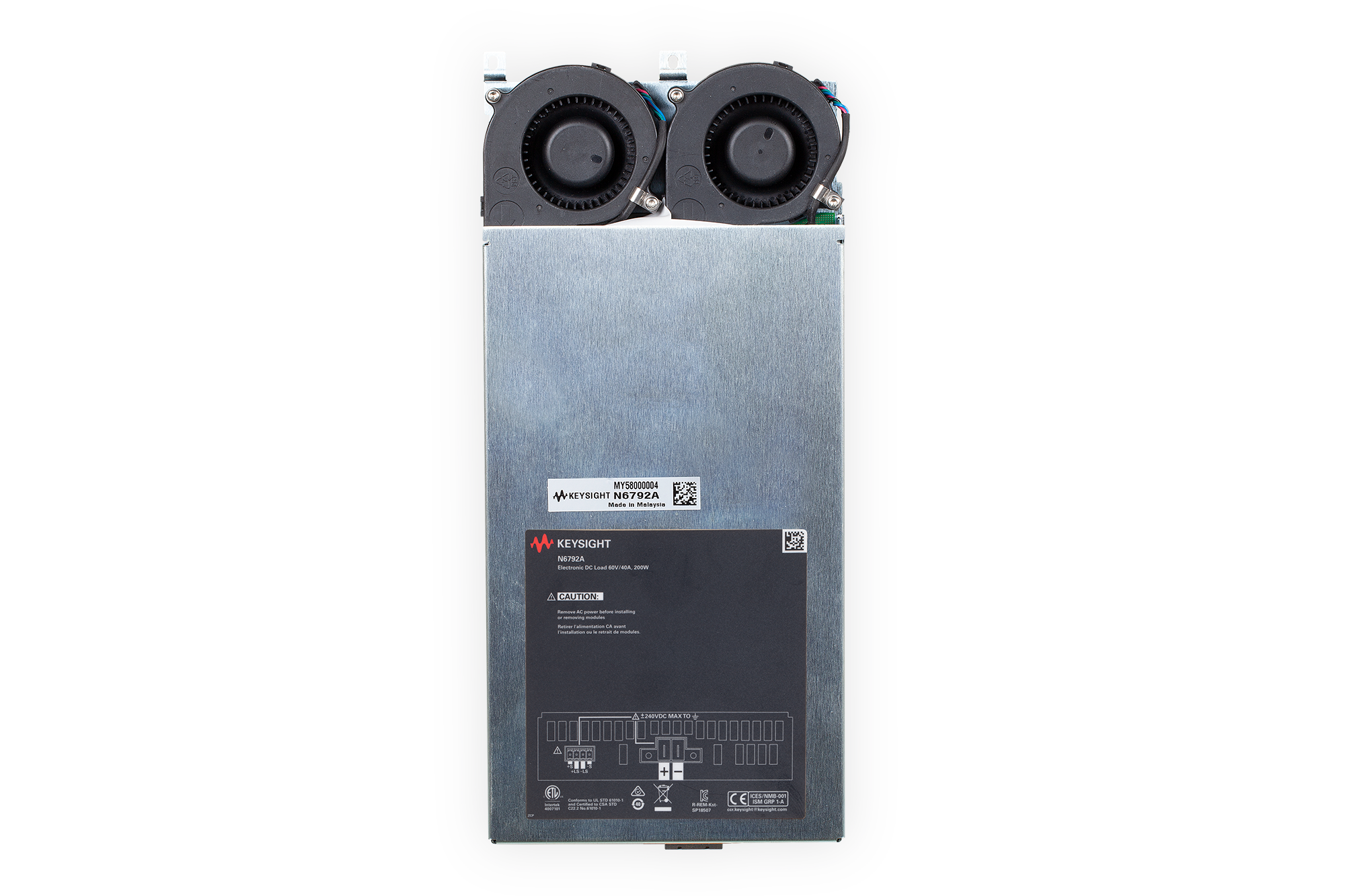 N6792A DC electronic load module, 1U height, 60 V, 40 A, 200W | Keysight