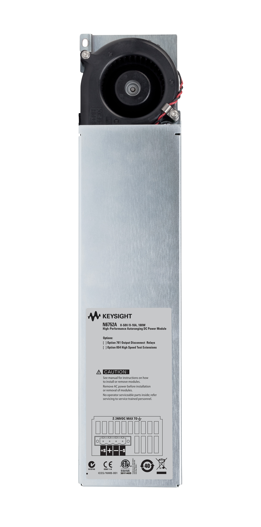 N6752A High-Performance Autoranging DC Power Module, 50V, 10A, 100W ...