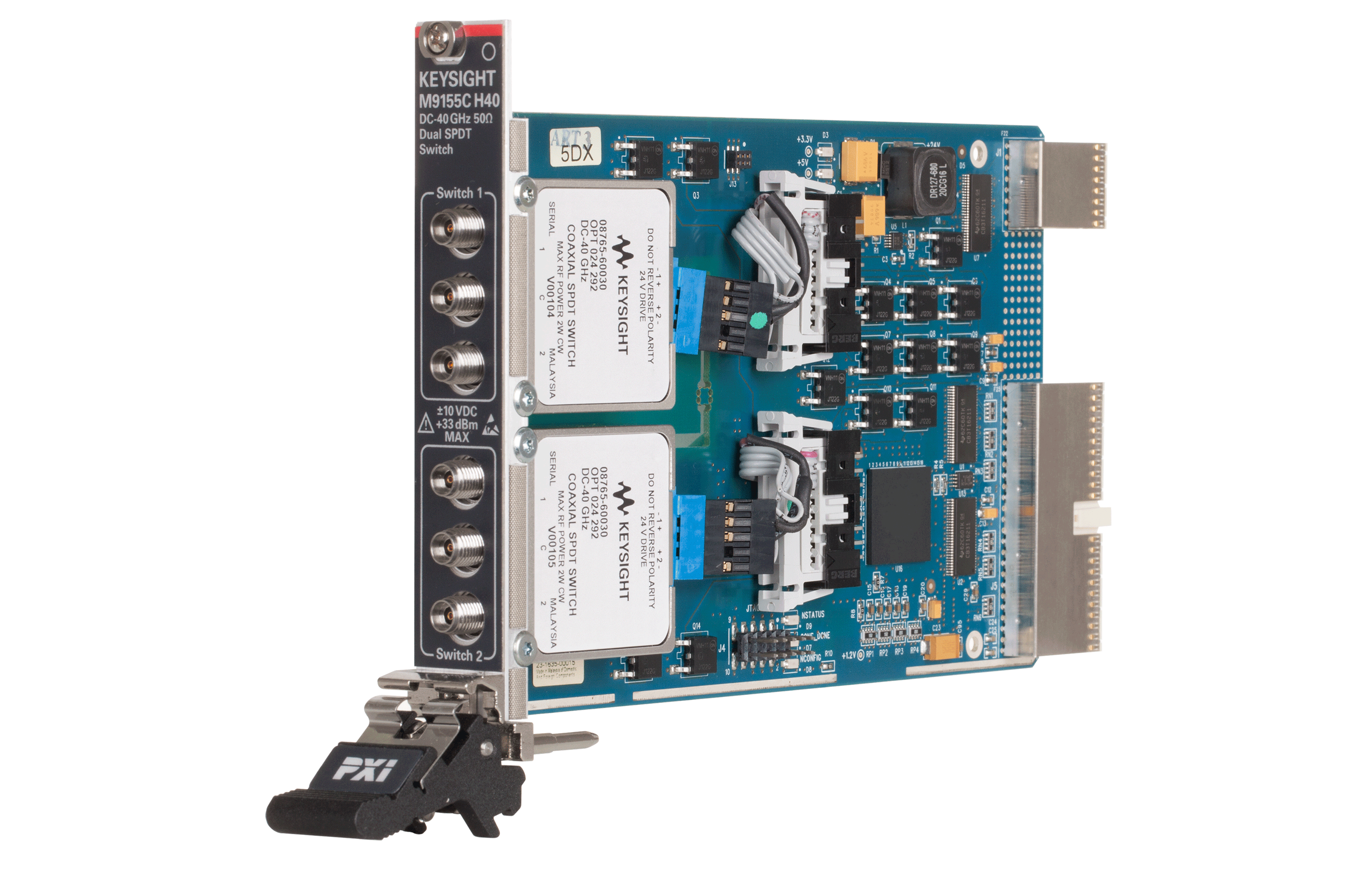 PXIh-Coaxial Switch: DC to 40 GHz, Dual SPDT, Unterminated | Keysight