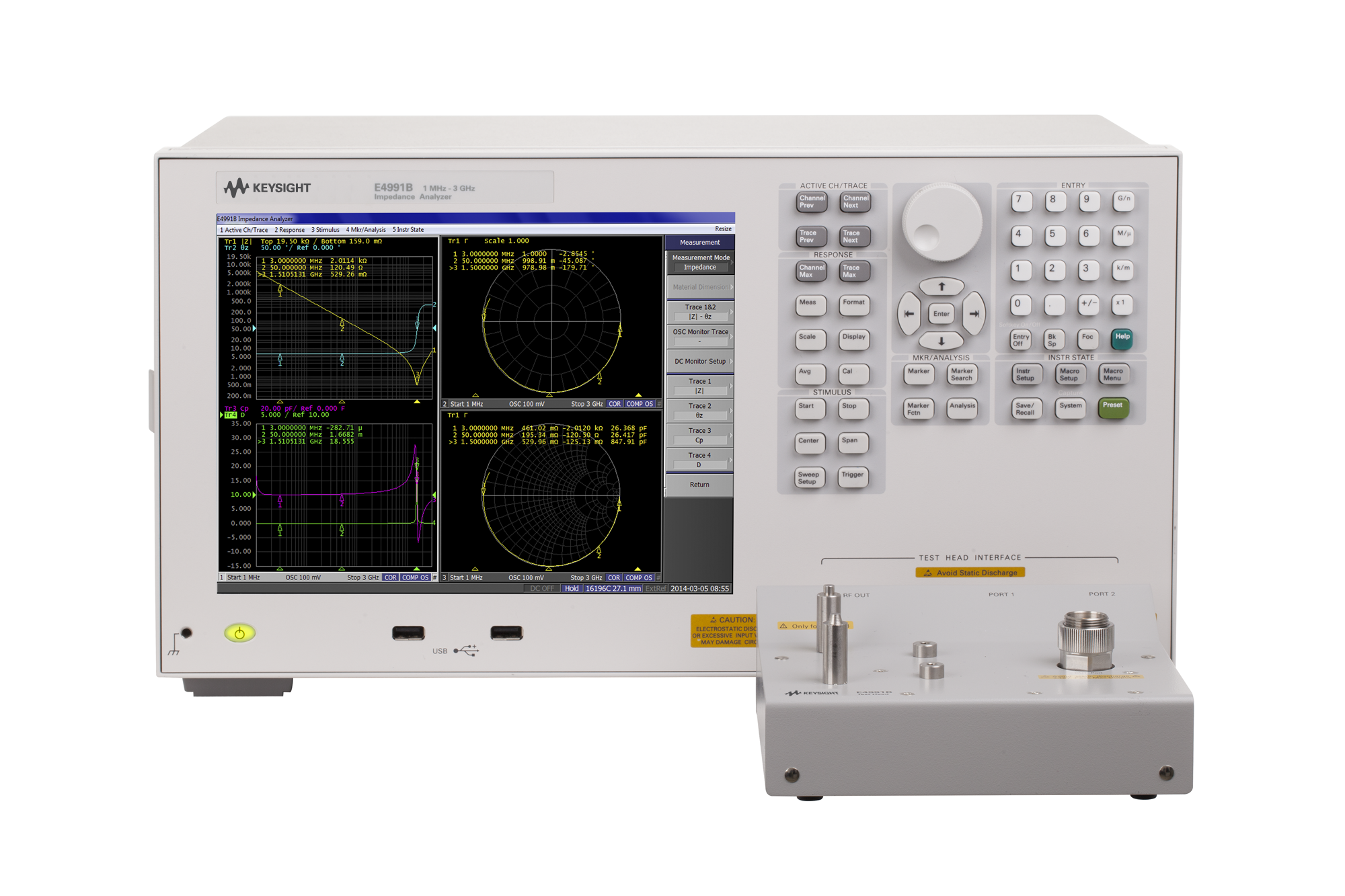 E4991B Impedance Analyzer, 1 MHz to 500 MHz/1 GHz/3 GHz | Keysight