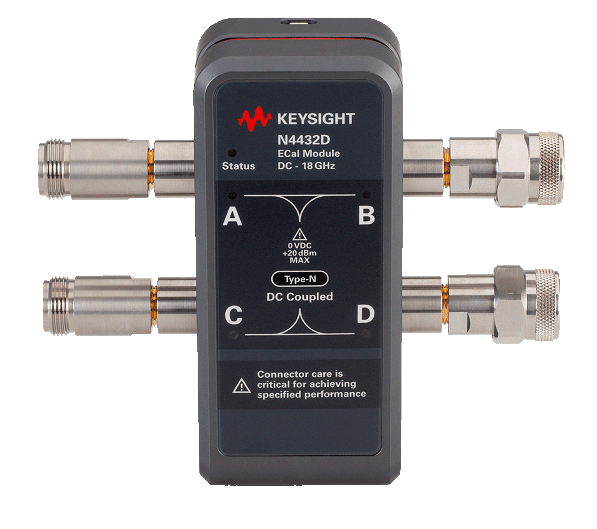 N4432D RF Electronic Calibration Module (ECal), DC/300 KHz to 18 GHz, 4 ...