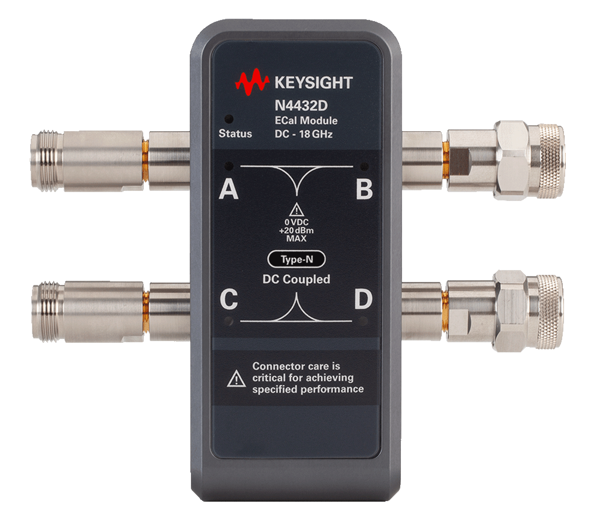 N4432D RF Electronic Calibration Module (ECal), DC/300 KHz to 18 GHz, 4 ...