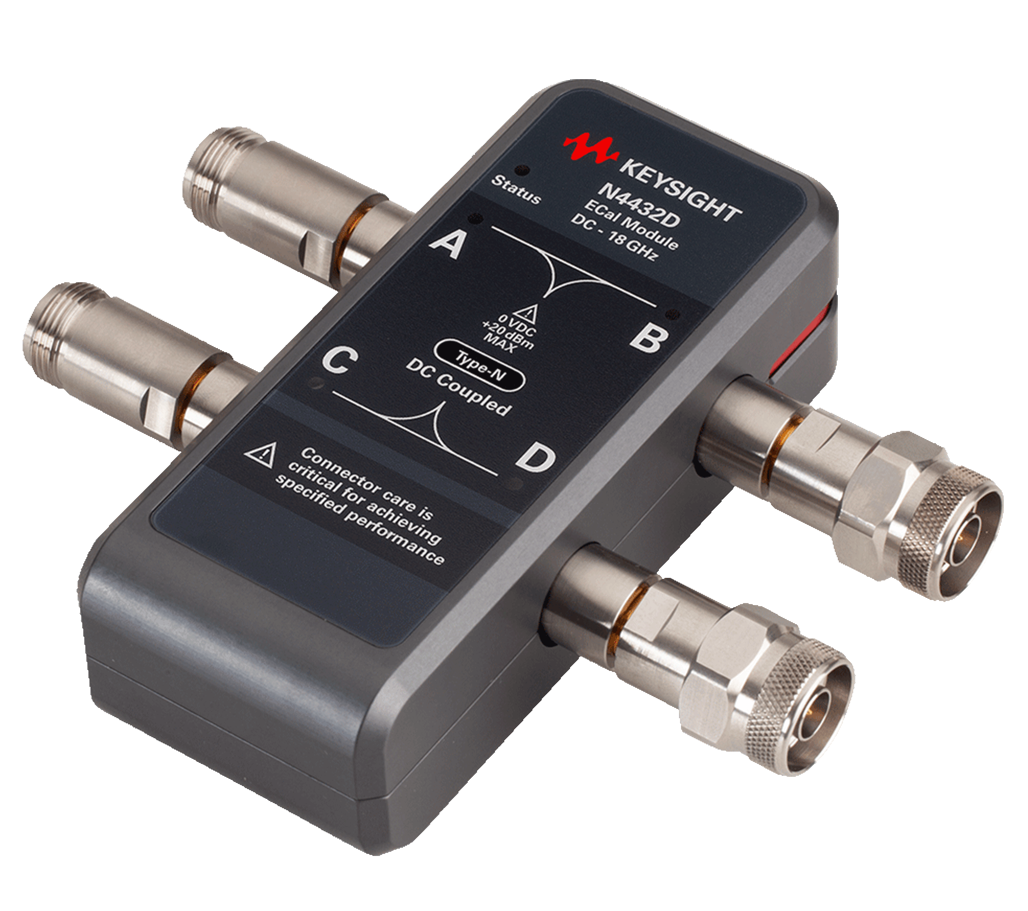 N4432D RF Electronic Calibration Module (ECal), DC/300 KHz to 18 GHz, 4 ...