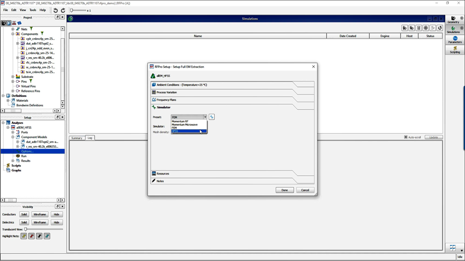 W3061E PathWave RFPro HFSS Link Option | Keysight