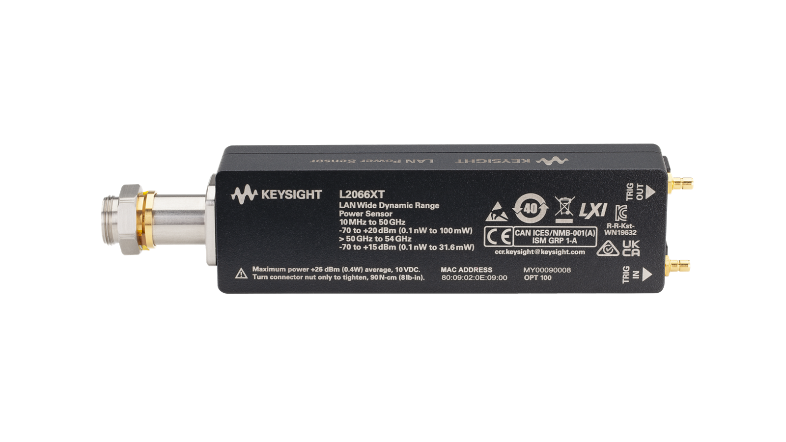 Technical Support: L2066XT 10 MHz to 54 GHz LAN Thermal Vacuum ...