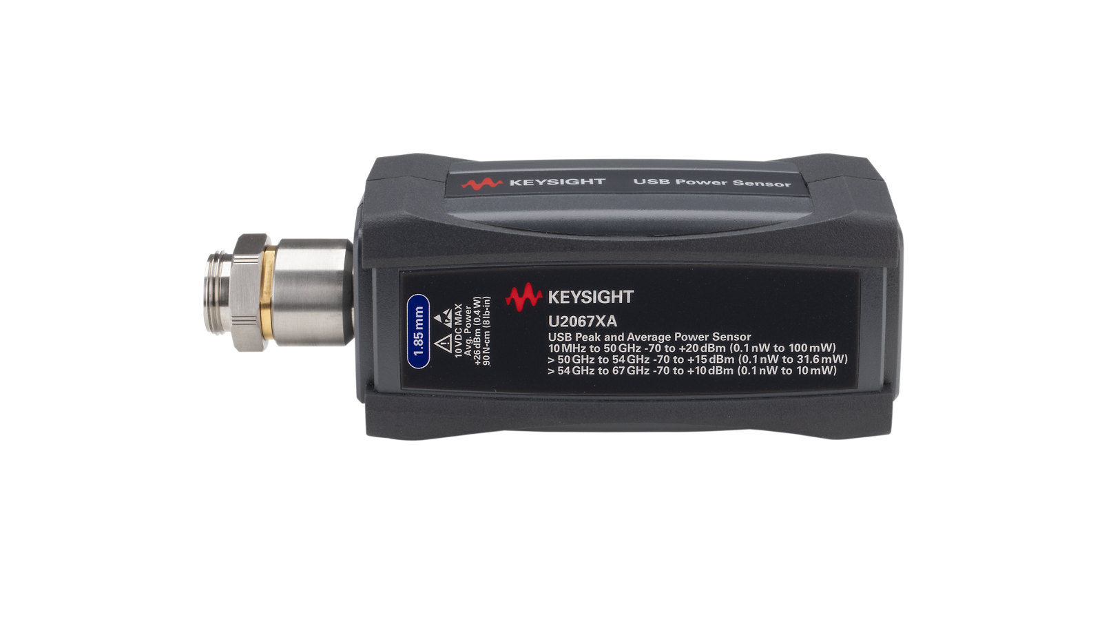 U2067XA 10 MHz to 67 GHz USB Wide Dynamic Range Peak and Average Power Sensor | Keysight