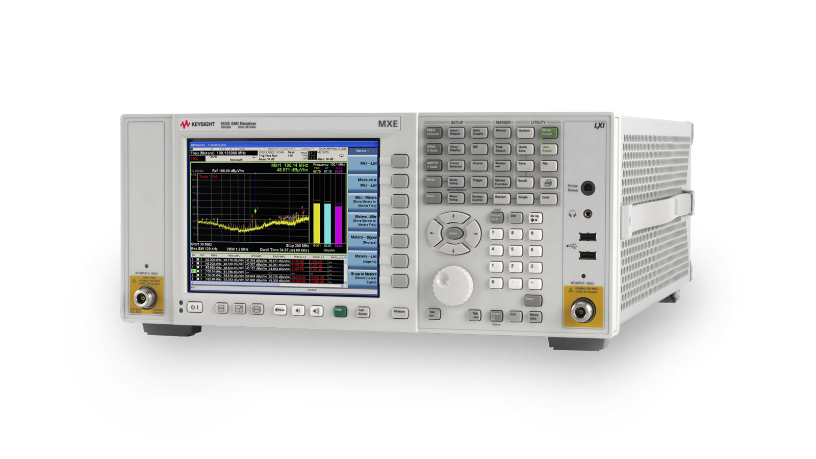 N9038A MXE EMI Test Receiver, 3 Hz to 44 GHz | Keysight
