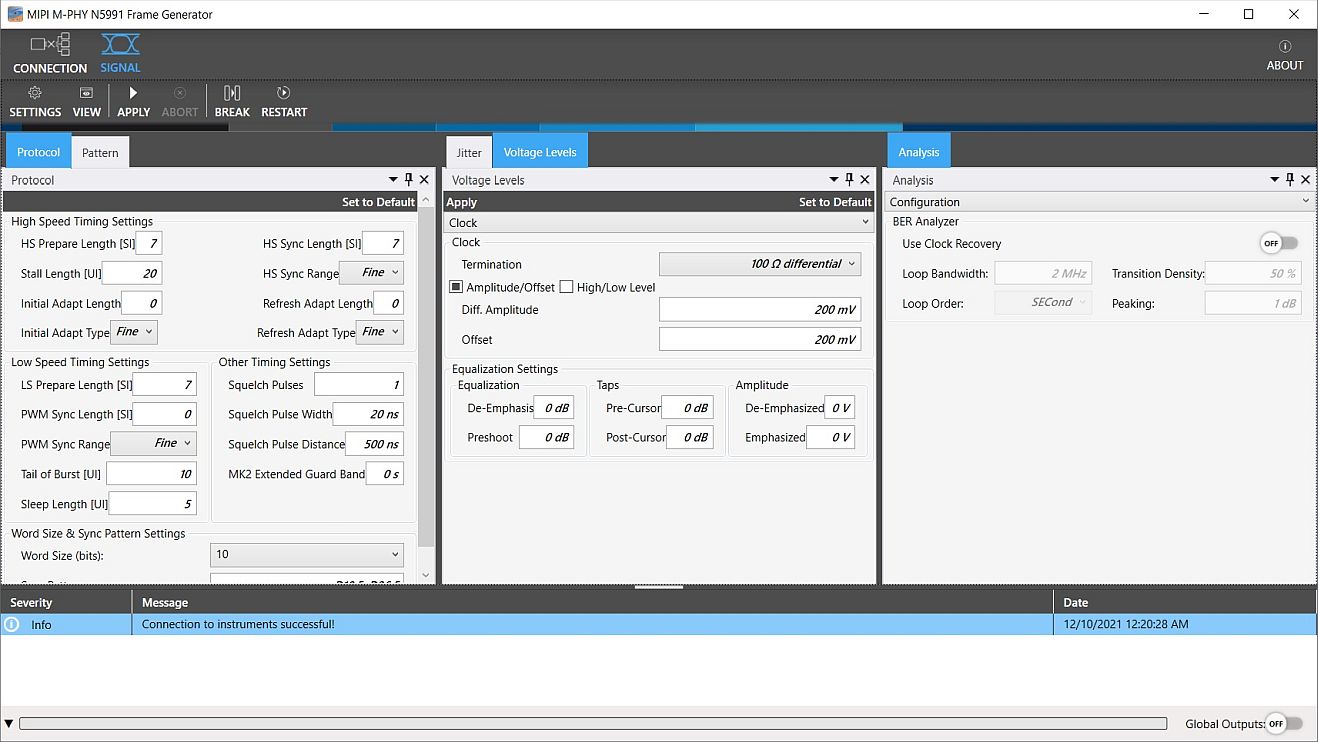 MIPI M-PHY V5.0 Receiver Test Software (Frame Generator) | Keysight