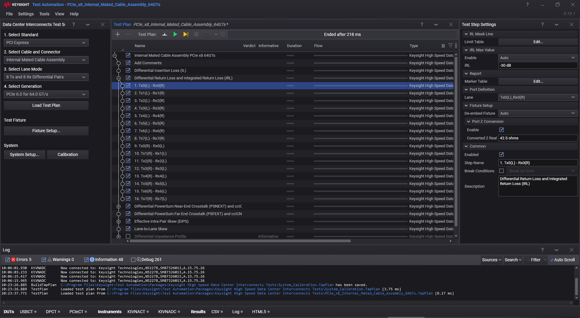 S94PCICB PCI Express Cable Compliance Test Software | Keysight