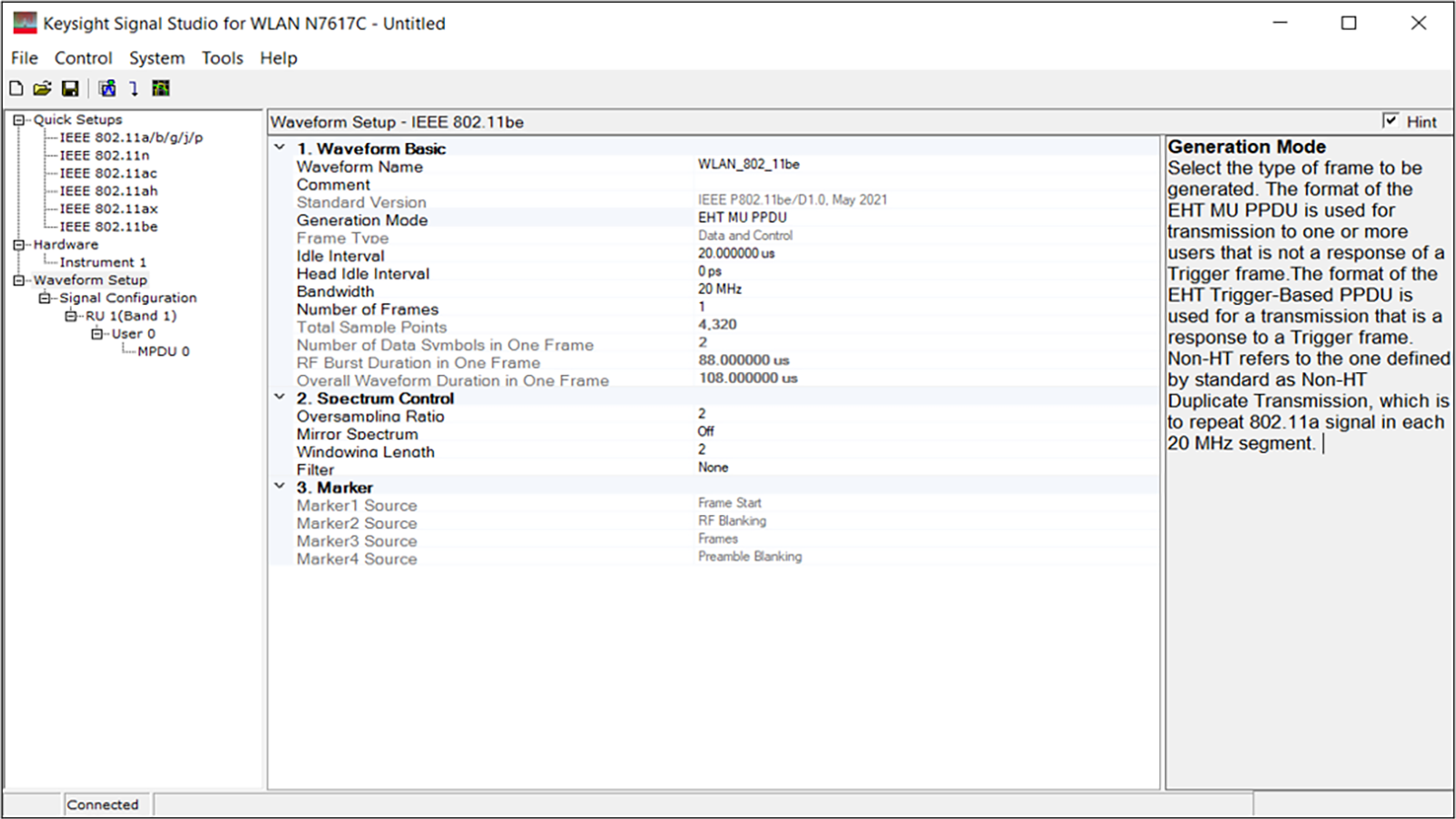 N7617EMBC PathWave Signal Generation for WLAN 802.11, Waveform Playback ...