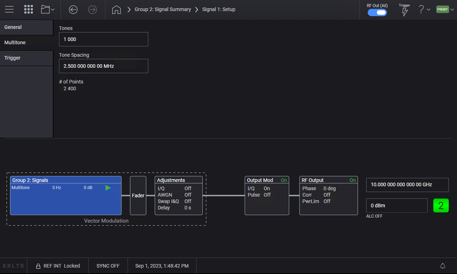 N7621APPC/E7621APPC PathWave Signal Generation for Multitone and NPR, Embedded Application ...