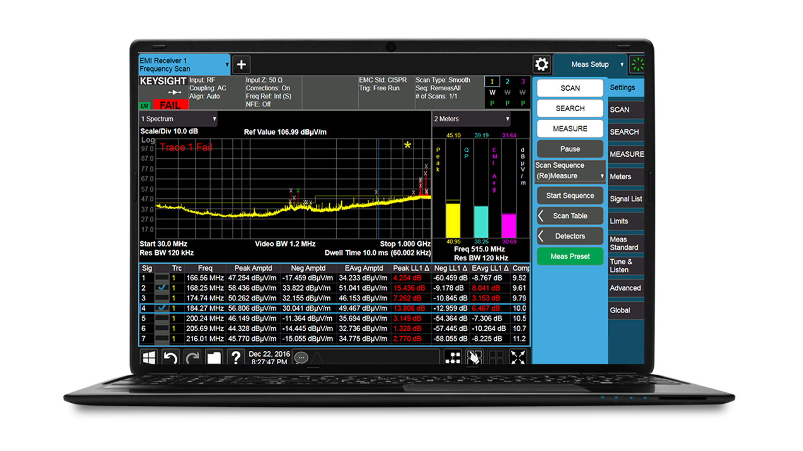 EMI X-Series Measurement App, Multi-Touch UI N6141EM0E PDF Asset Page | Keysight