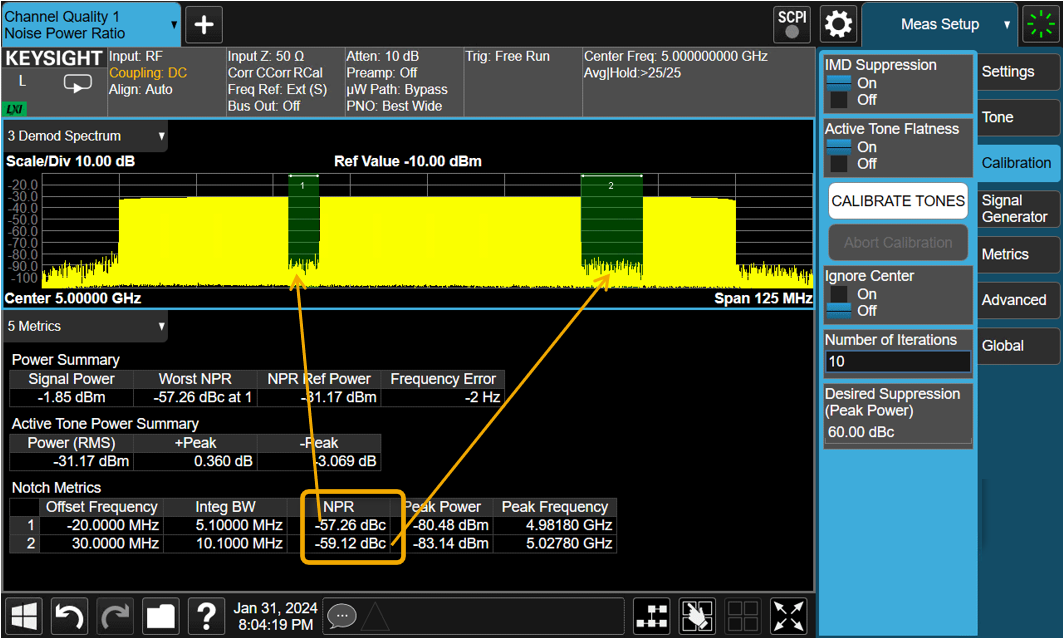 Technical Support: N9056EM1E Channel Quality for Noise Power Ratio Measurement Application ...