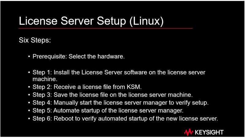 Keysight License Server | Keysight