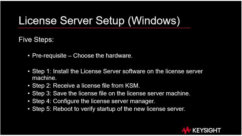 Keysight License Server | Keysight