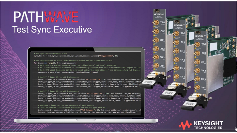 PathWave Test Sync Executive | Keysight